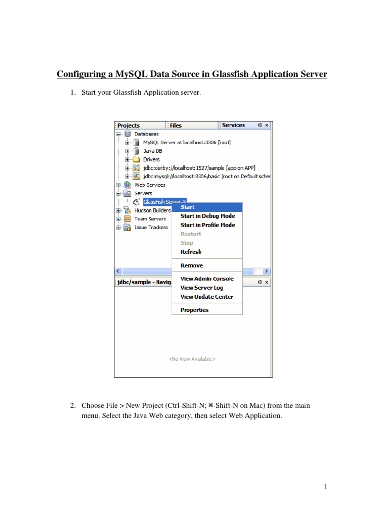 Configuring DB Pool in GlassFish | PDF | Application Server | Databases