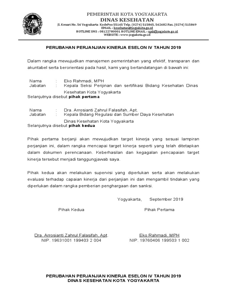 Contoh Perkin Eselon IV | PDF