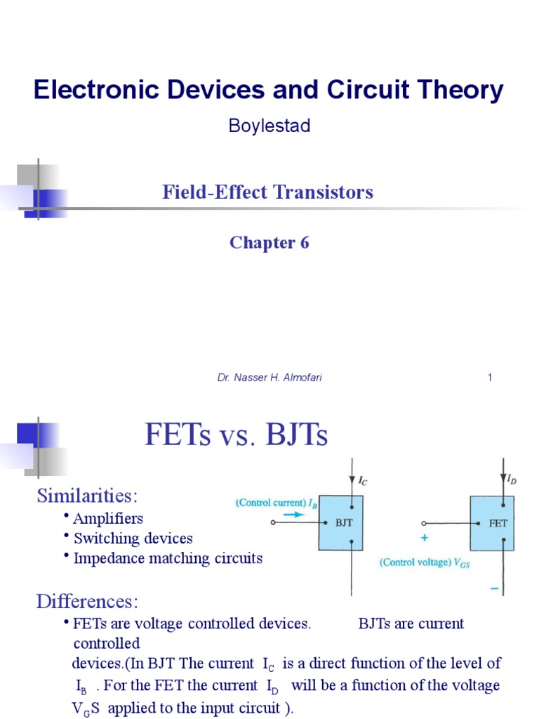 Electronic Devices and Circuit Theory: Field-Effect Transistors | PDF ...