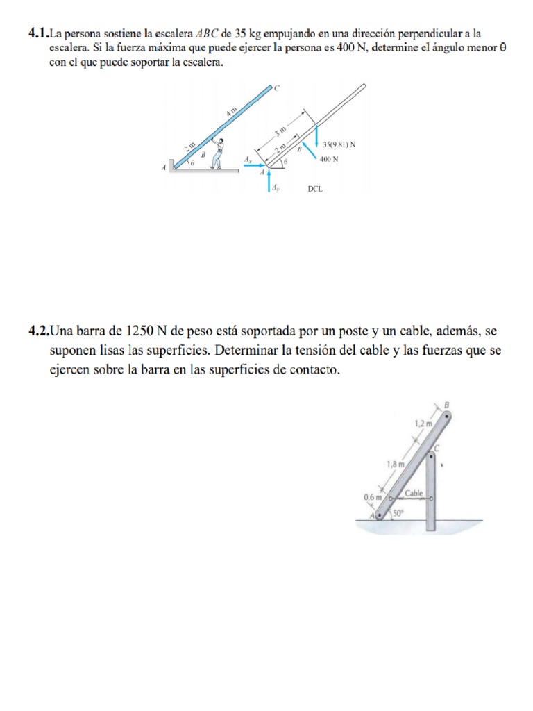 Estatica Tarea | PDF