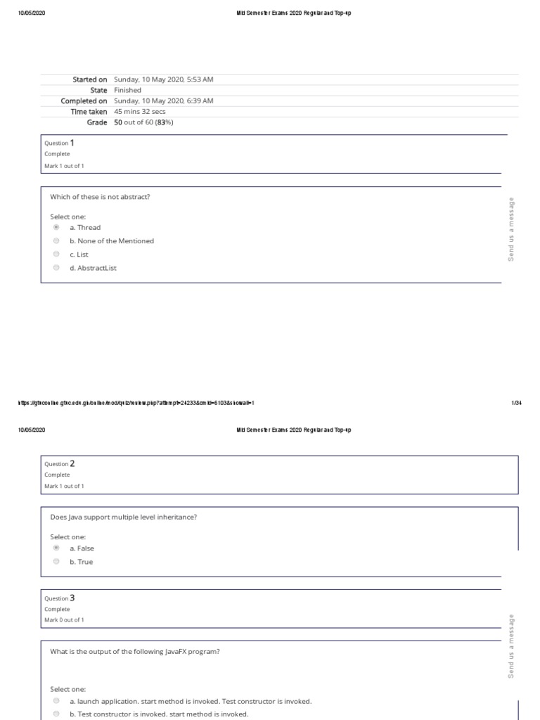 Java Quiz Pdf Method Computer Programming Class Computer Programming