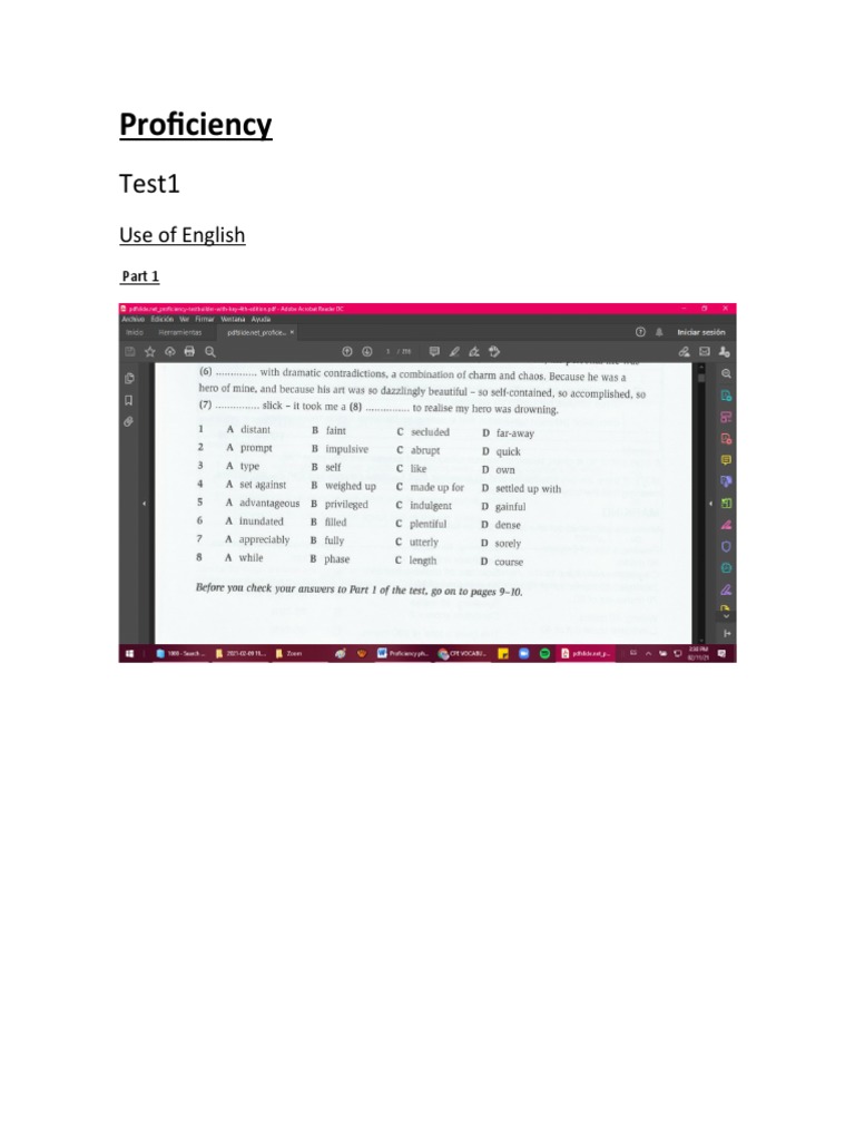 Proficiency Book | PDF