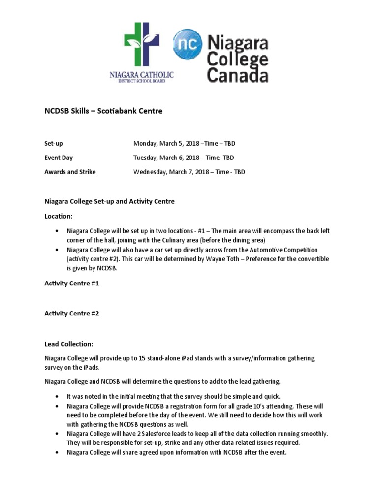 NCDSB Skills - Overview | PDF | Business