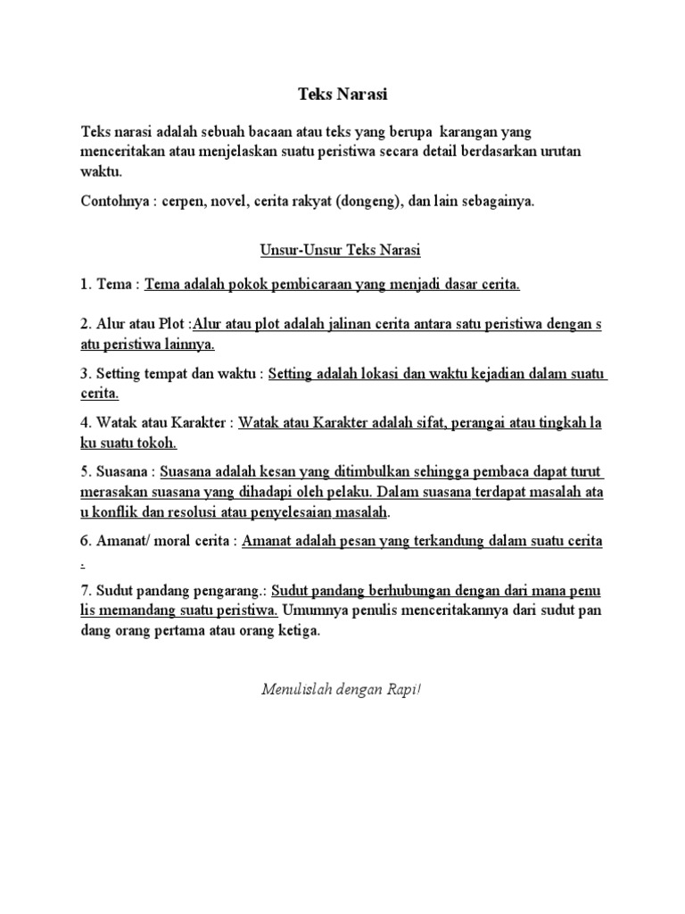 Teks Narasi | PDF | Filsafat | Fiksi Umum