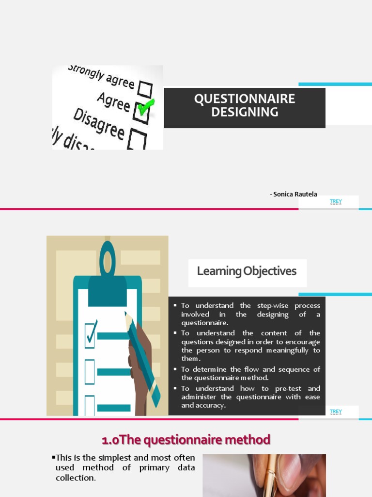 Questionnaire Designing | PDF | Questionnaire | Question