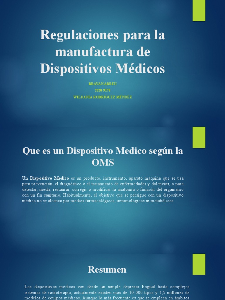 Dispositivos Medicos Segun La OMS | PDF | Sistema de salud | Calidad ...