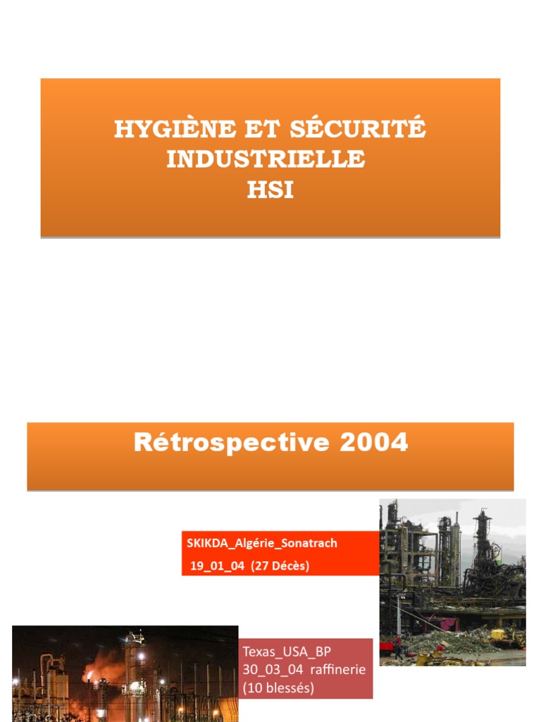 Cours HSI | PDF | Prophylaxie | Risque