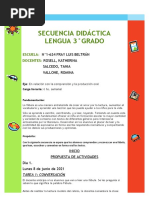 Secuencia Fabula 1er Grado | PDF | Fábula | Lingüística