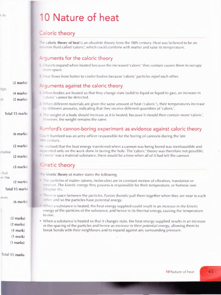 CSEC Physics - SECTION B - THERMAL PHYSICS AND KINETIC THEORY | PDF | Gases | Temperature