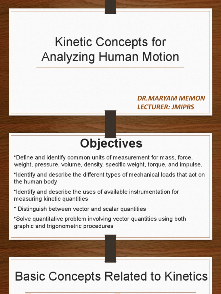 Kinematic Concepts For Analyzing Human Movement | PDF | Weight | Force
