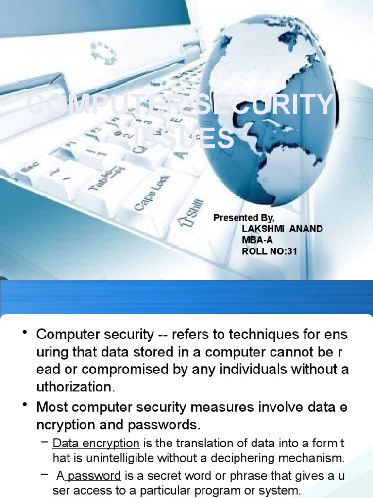 Computer Security Issues | PDF | Malware | Denial Of Service Attack