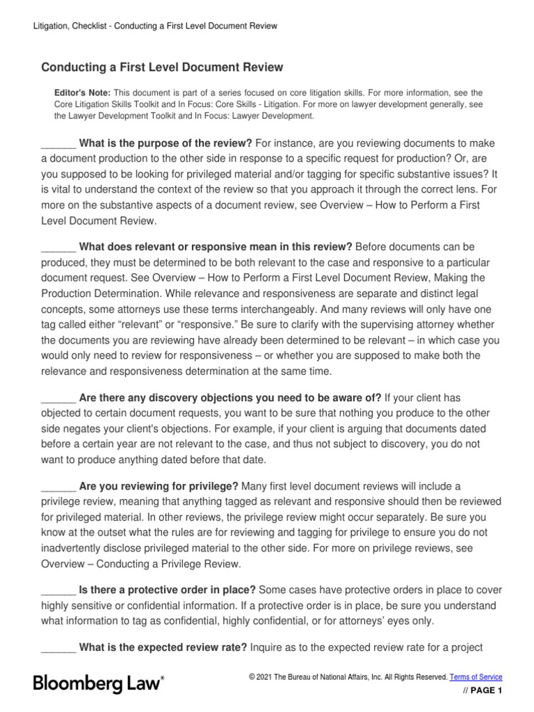 Litigation Checklist - Conduc | PDF | Confidentiality | Lawyer