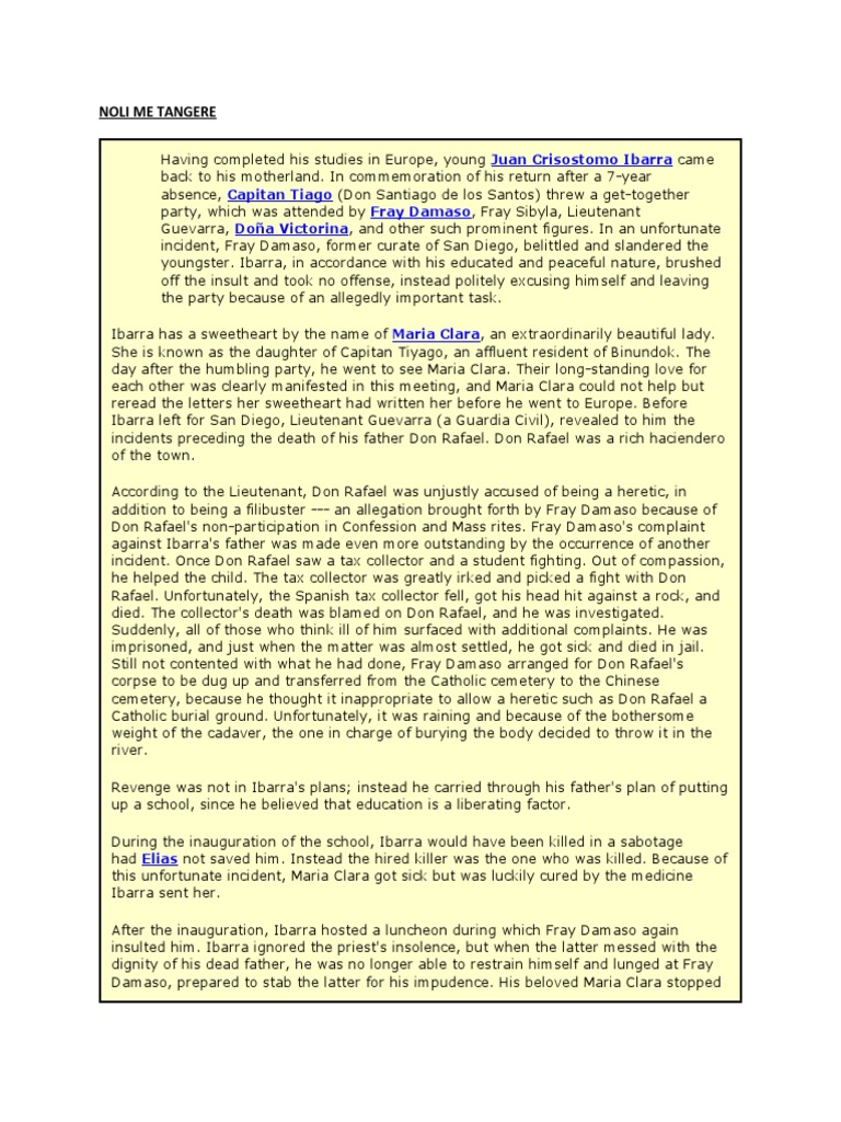 Noli Me Tangere | PDF | Philippines