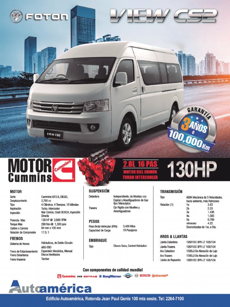 Foton Microbus View Cs2 | PDF