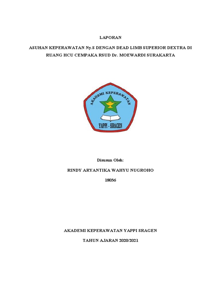 Asuhan Keperawatan Dead Limb Dextra | PDF
