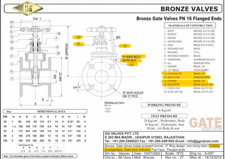 GG Valves Ref.a-097 | PDF