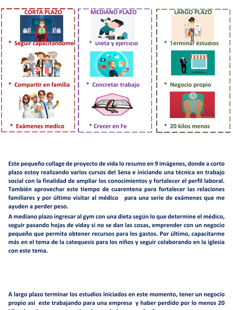 Collage Proyecto Vida | PDF