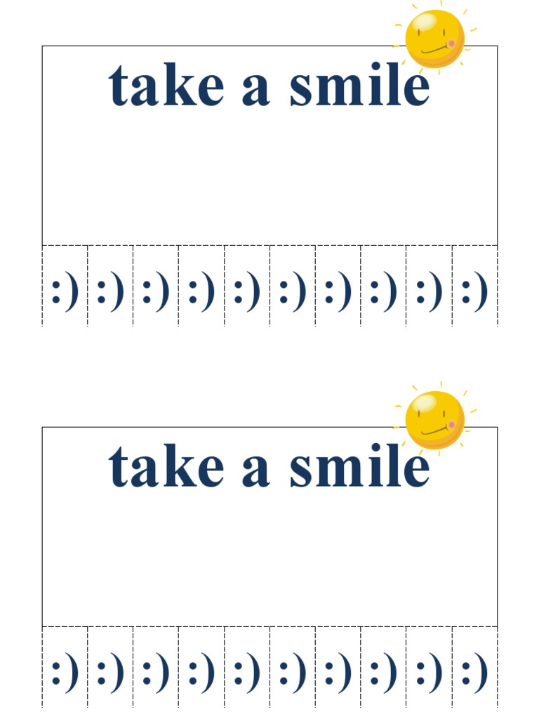 Take A Smile | PDF