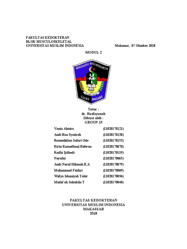 Modul 2 Blok Muskuloskeletal | PDF | Pengembangan Diri | Kesehatan Holistik