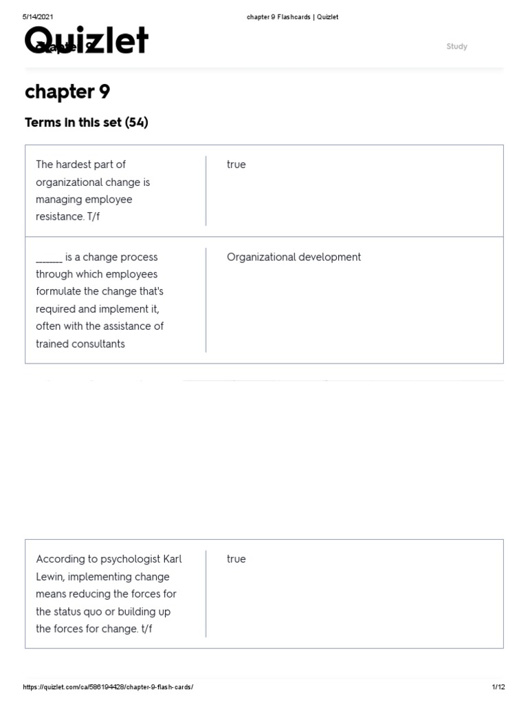 Chapter 9 Career Development and Organizational Change Flashcards | PDF | Mentorship ...