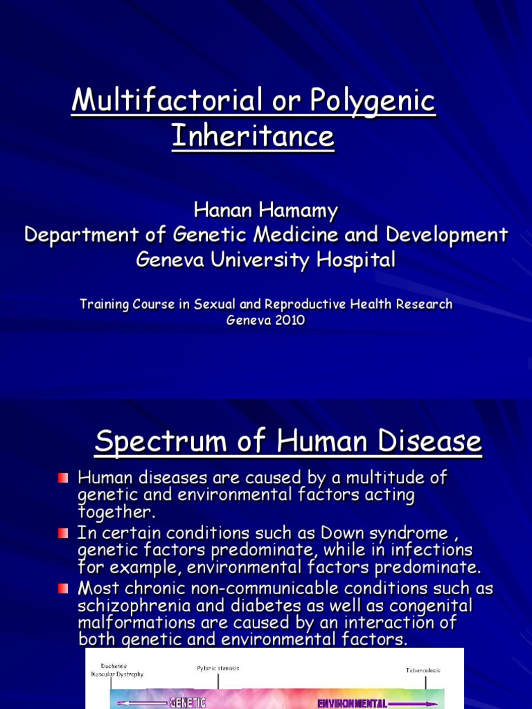 Multifactorial Inheritance Explained | PDF | Quantitative Trait Locus | Heritability