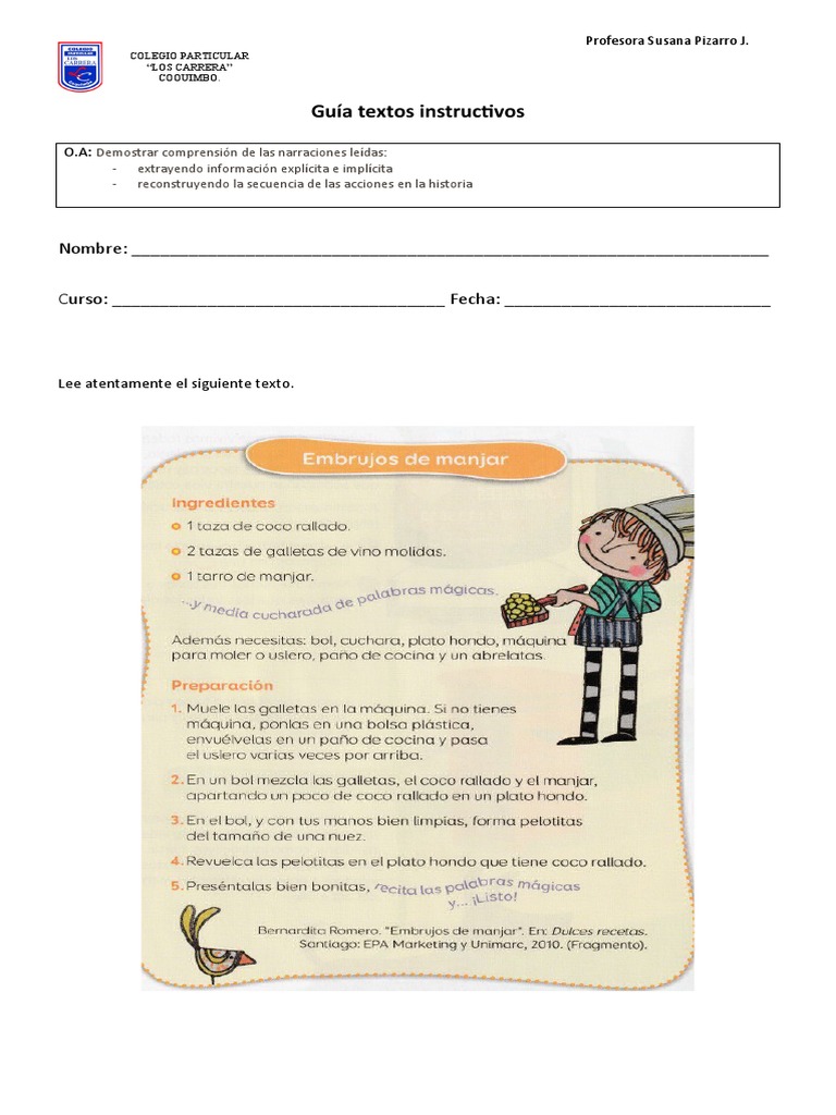 Textos Instructivos 1 | PDF | Huevo como alimento | Mayonesa