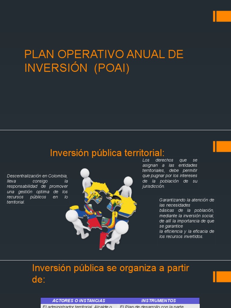 Plan Operativo Anual de Inversión (Poai) | PDF | Presupuesto ...