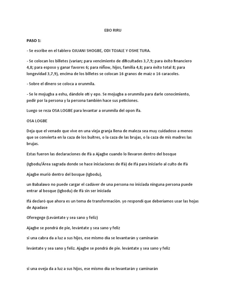 EBO RIRU-WPS Office | PDF | Comportamiento religioso y experiencia | Religión étnica