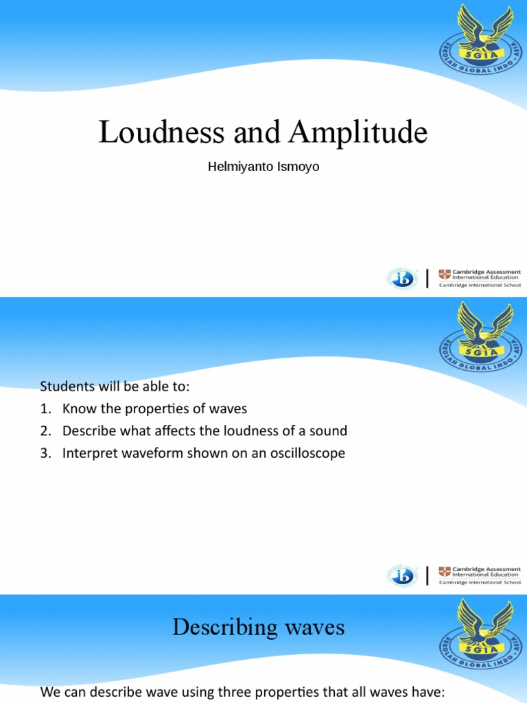 Loudness and Amplitude | PDF | Sound | Amplitude