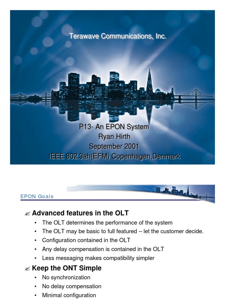 Epon Ieee | PDF | Physical Layer Protocols | Computer Network