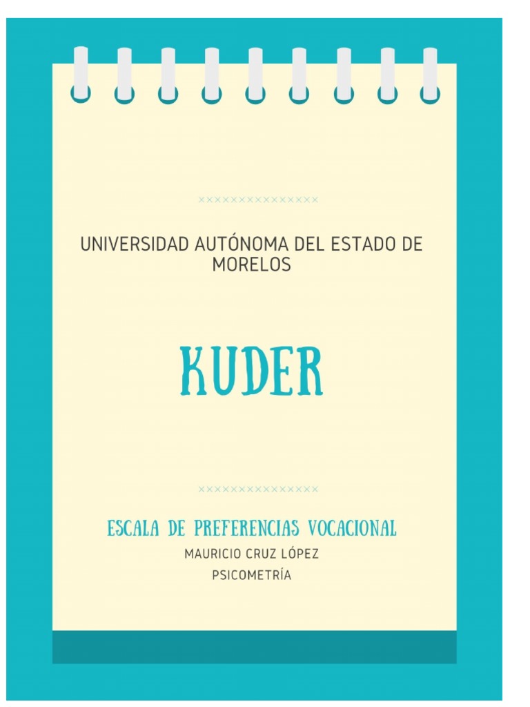 Kuder Prueba | PDF | Ingeniería | La naturaleza humana