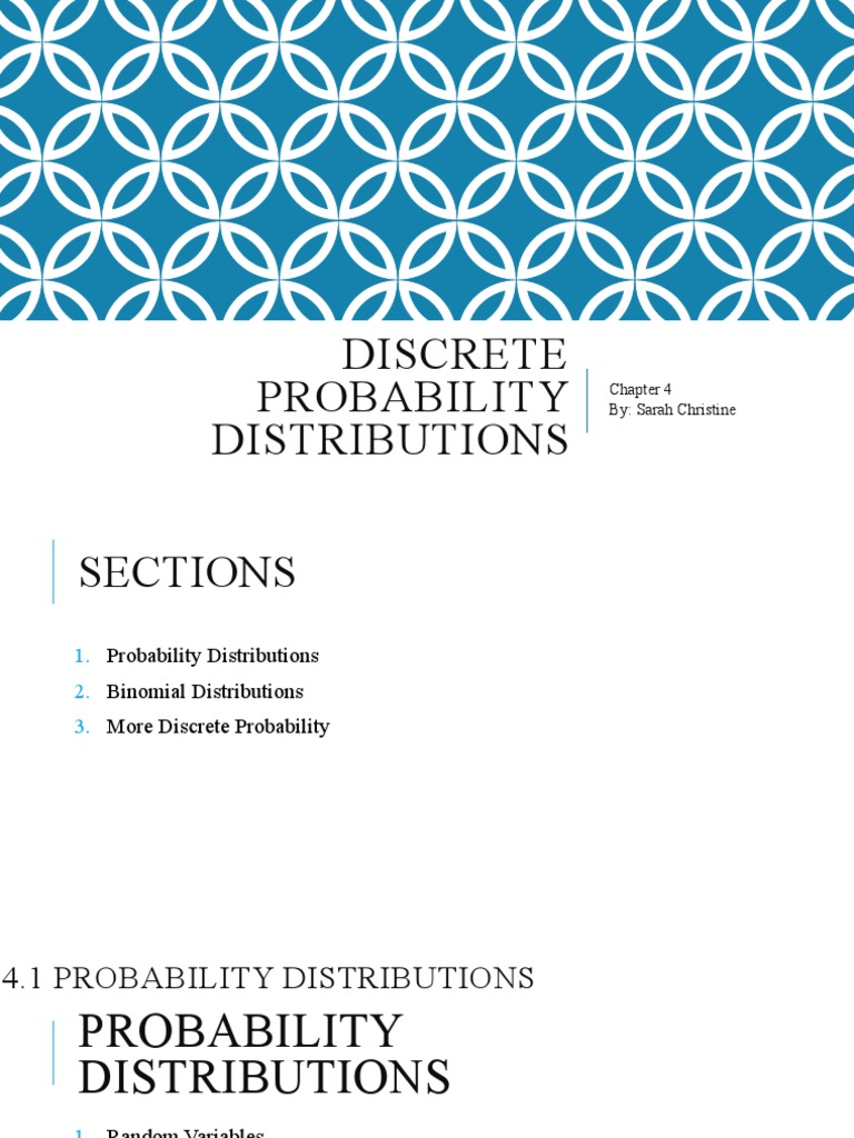 4 Discrete Probability Distributions | PDF