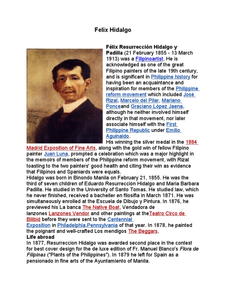 Felix Hidalgo | Philippines