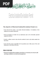 Electrical Isolation Certificate Form | PDF