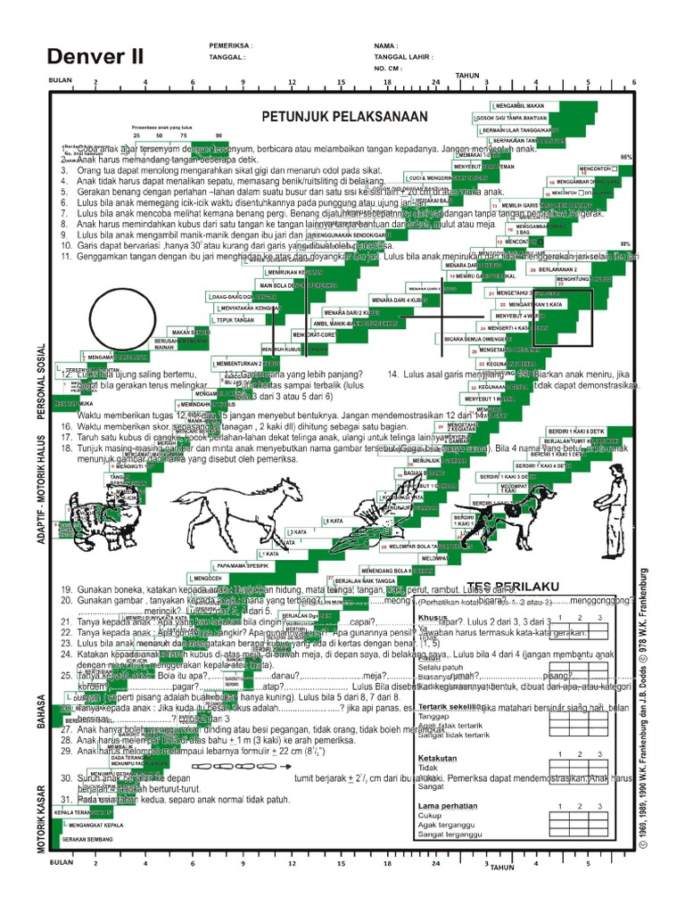 Formulir DDST II | PDF