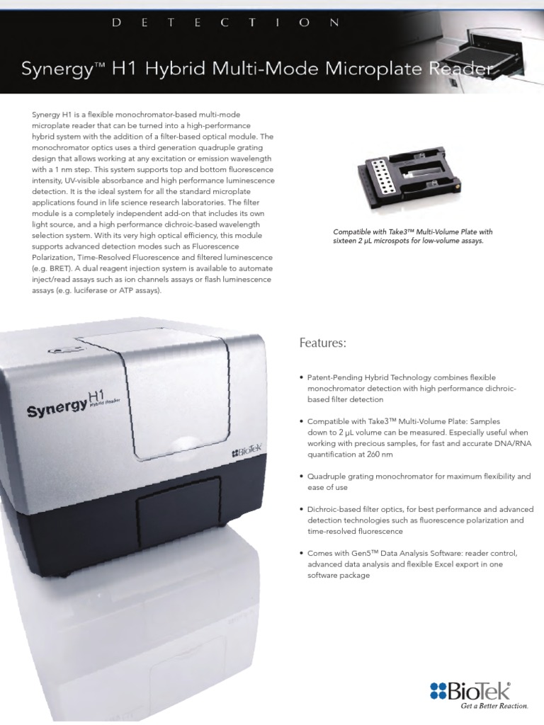 Biotek-Synergy-H1 Feature | PDF | Scientific Techniques | Optics