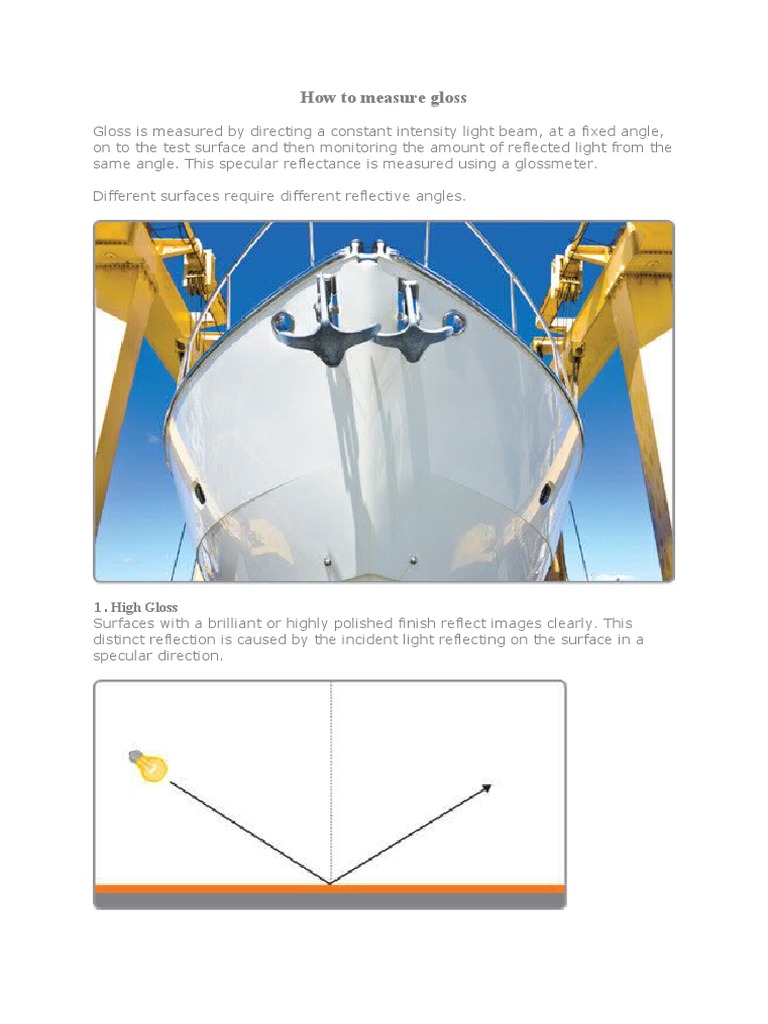 How To Measure Gloss | PDF