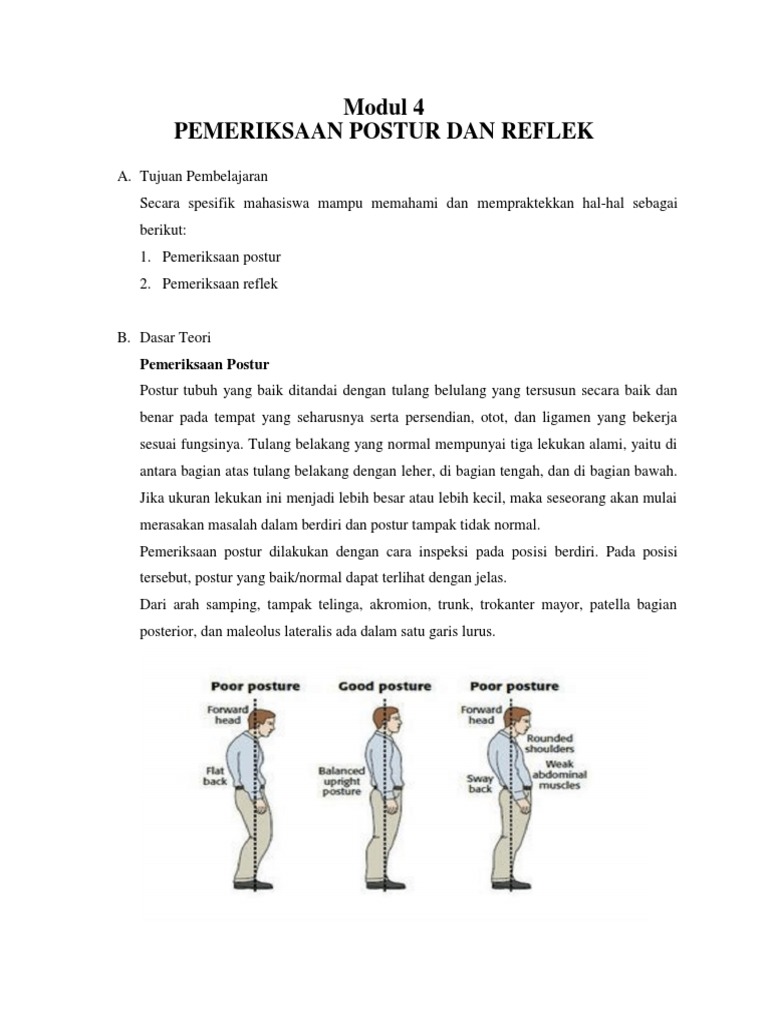 Modul 4 Pemeriksaan Postur | PDF