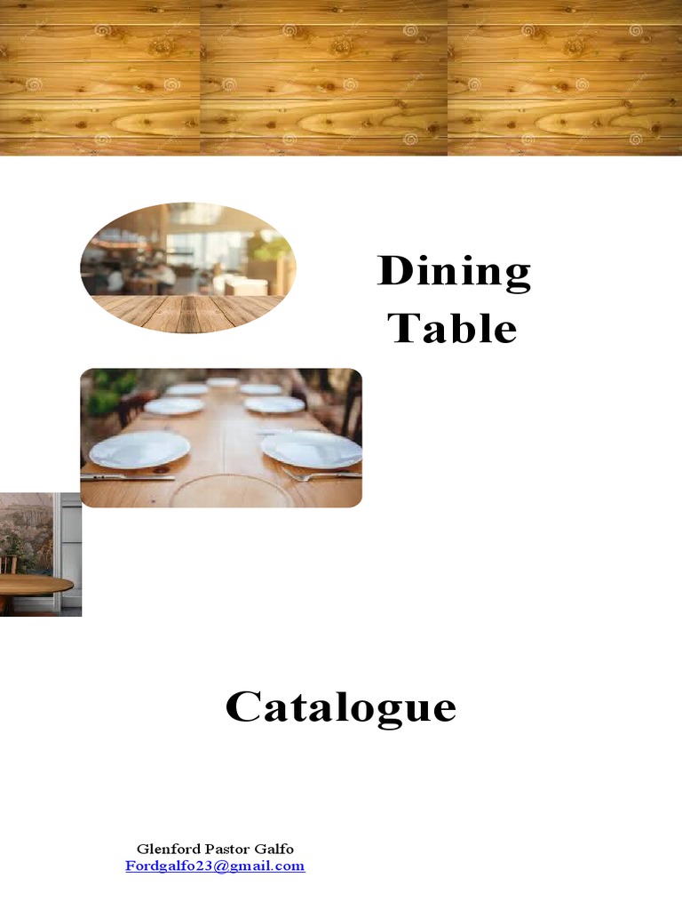 Dining Table Catalogue | PDF