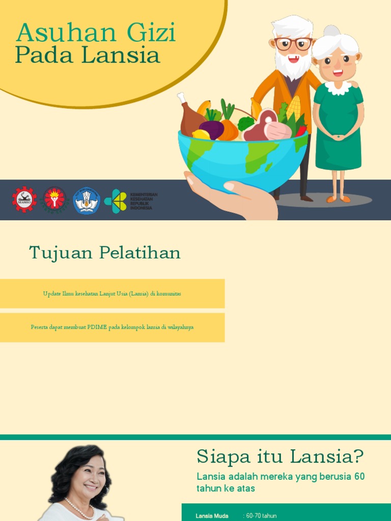 Asuhan Gizi Lansia: Panduan Lengkap | PDF