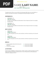 Basic Resume - Timeless Design | PDF