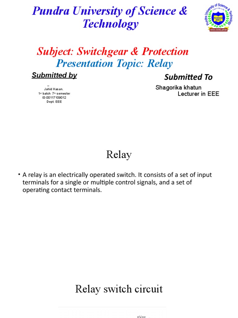 Understanding Relays in Electrical Engineering | PDF | Technology ...