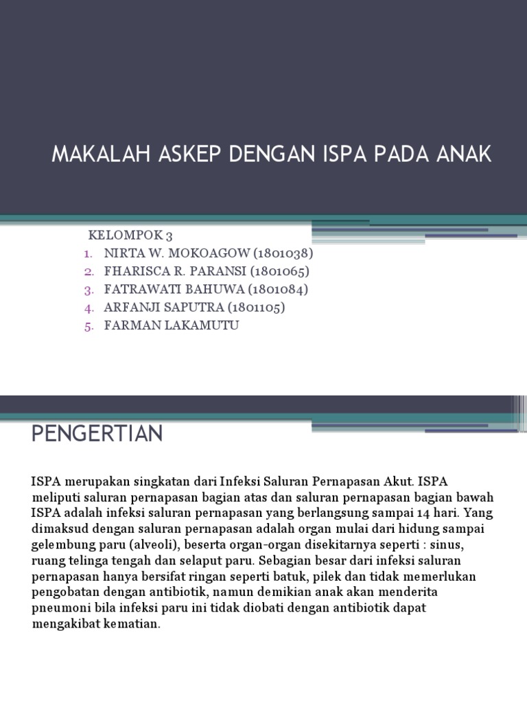 Askep Dengan Ispa Pada Anak | PDF