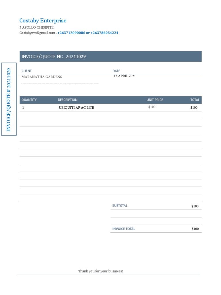 Costaby Receipt - 20211029 (Maranatha) | PDF