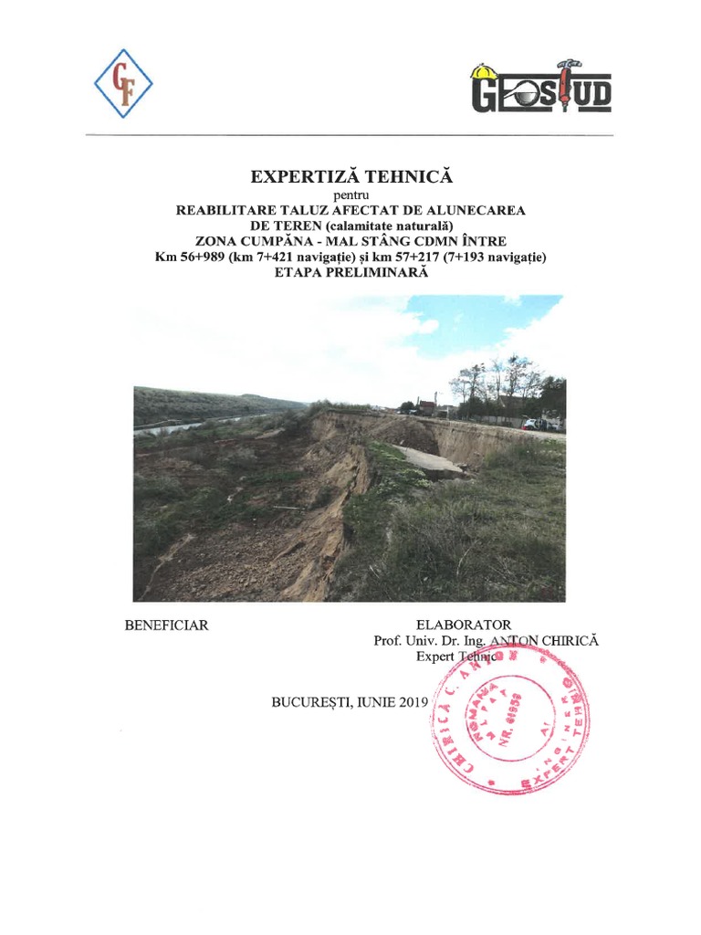 Expertiza Tehnica Preliminara 2019 | PDF