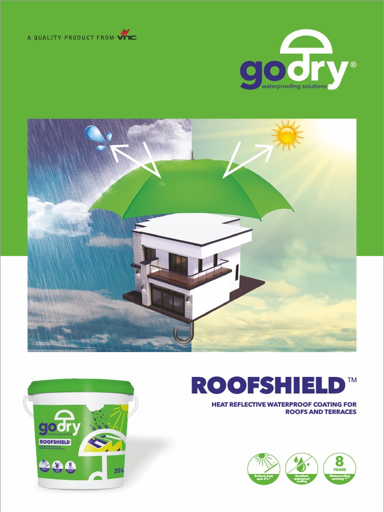 Roofshield: Heat Reflective Waterproof Coating For Roofs and Terraces ...
