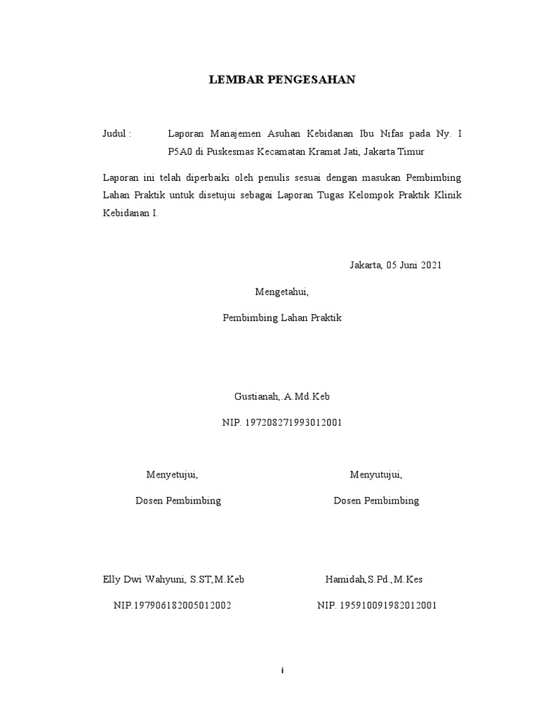 LEMBAR PENGESAHAN PNC | PDF