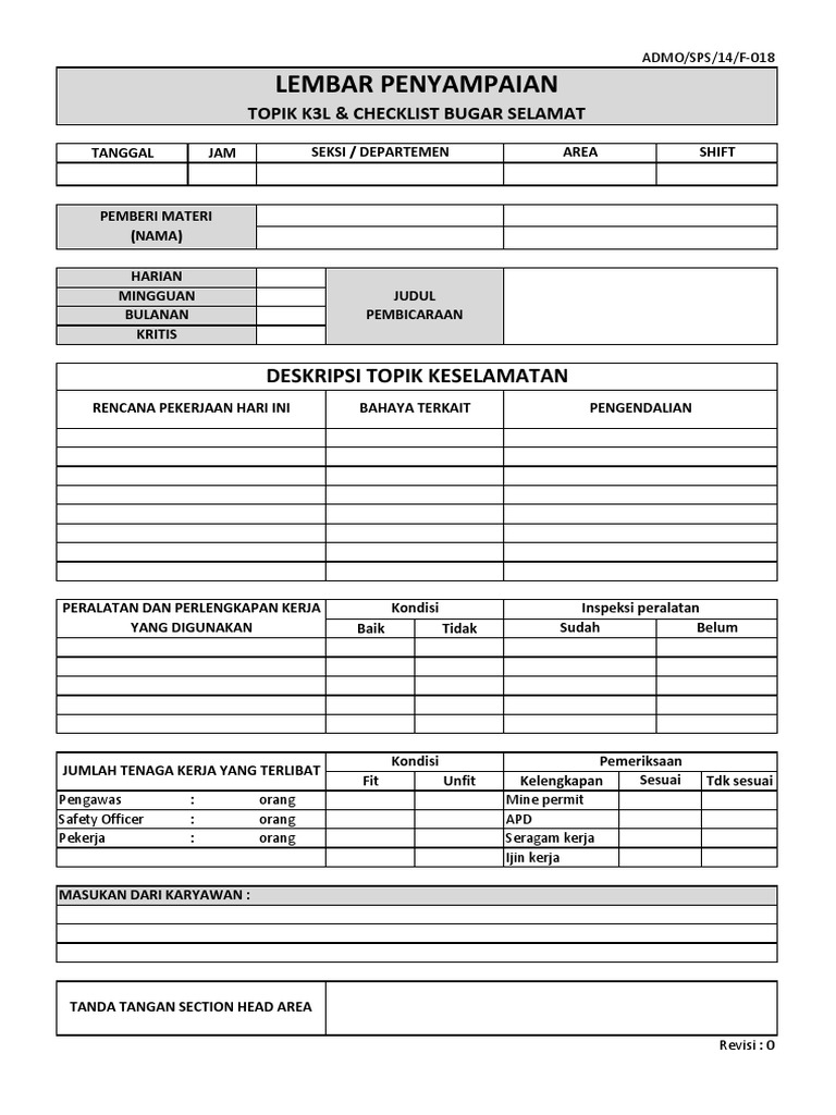 F-001 Form P5M Rev01 | PDF