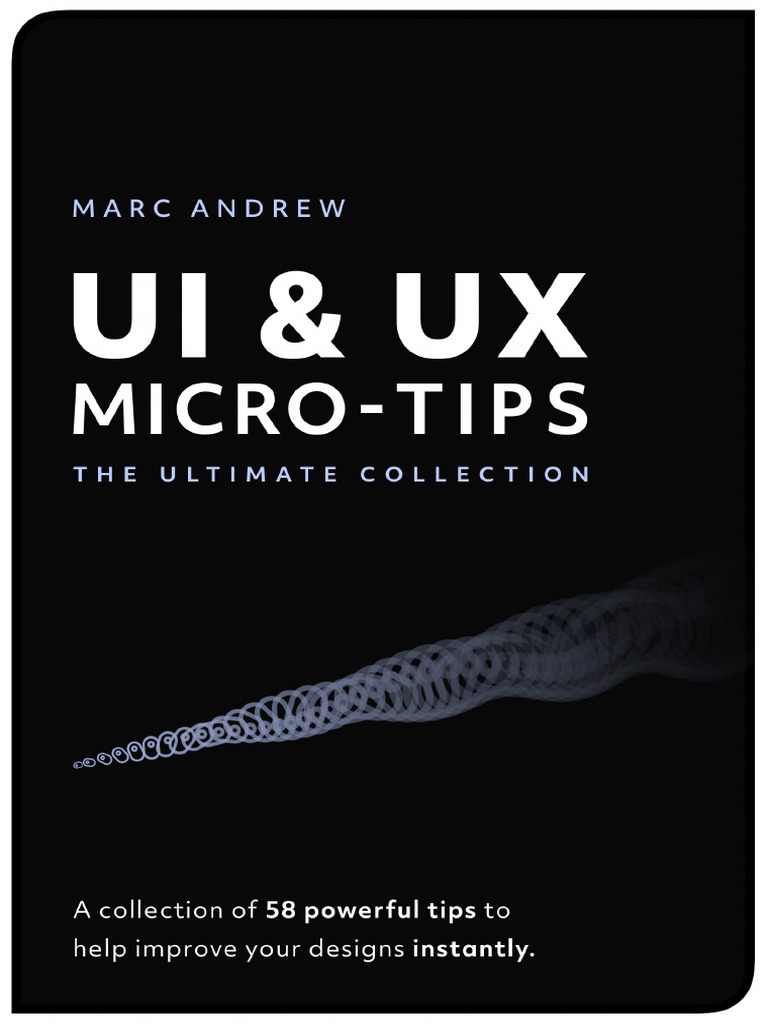 UI & UX Micro Tips - The Ultimate Collection | PDF | Typefaces | Typography