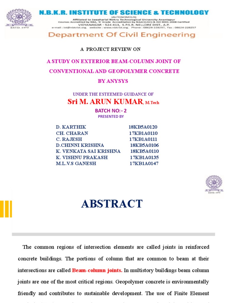 B.Tech UG Project Ideas 3 | PDF | Deformation (Engineering) | Beam ...